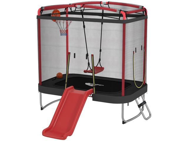 Click here for AosomQaba 4 x 6FT Trampoline for Kids Indoor & Out... prices