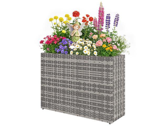 Click here for Aosom Tall Rectangular Planter with Removable Line... prices