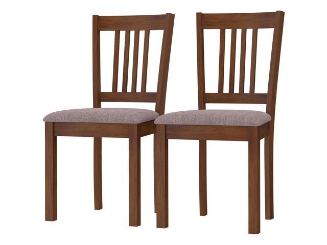 Click here for Aosom Dining Chairs Set of 2 Linen Upholstered Kit... prices