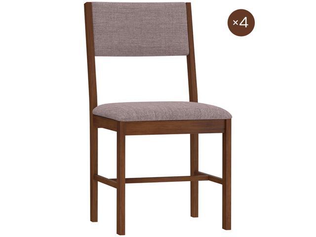 Click here for Aosom Modern Dining Chairs Set of 4  Linen Fabric... prices