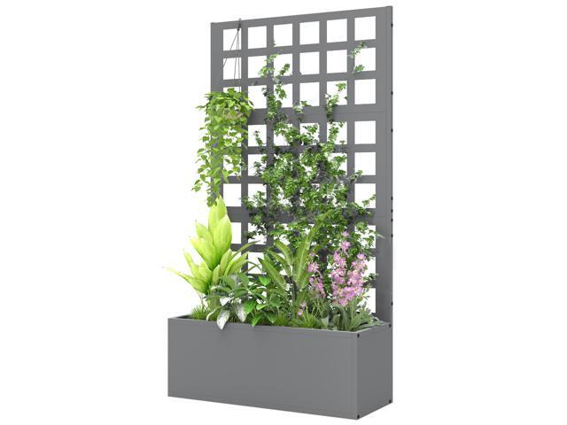 Click here for Aosom Galvanized Raised Garden Bed Planter Box wit... prices