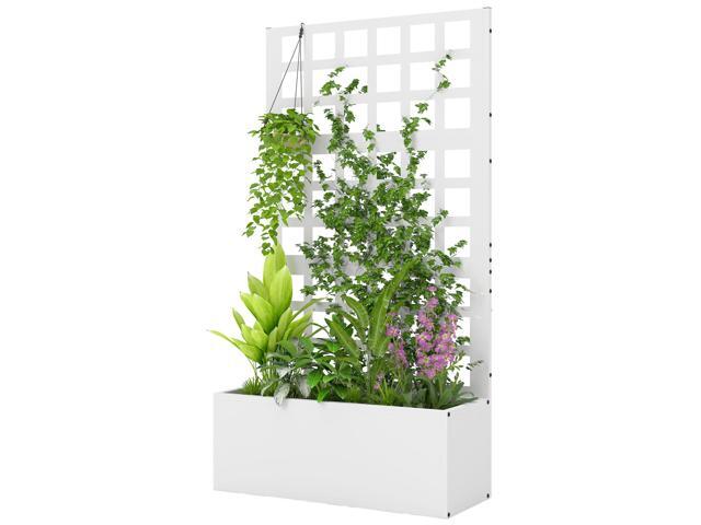 Click here for Aosom Galvanized Raised Garden Bed Planter Box wit... prices