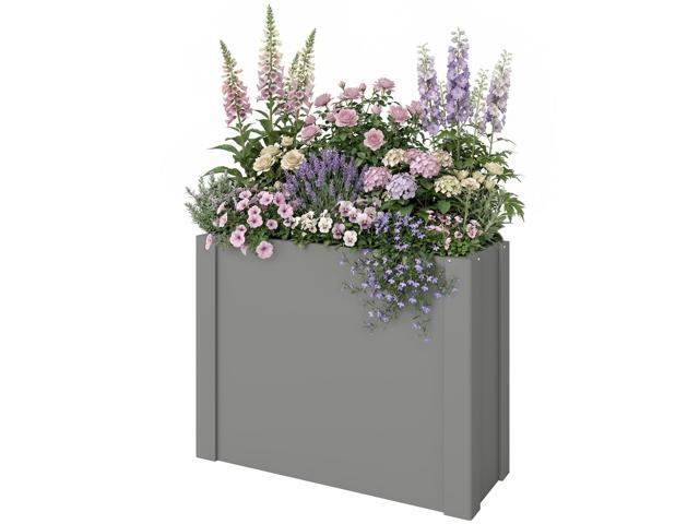 Click here for Aosom Raised Garden Bed Galvanized Planter Box Out... prices