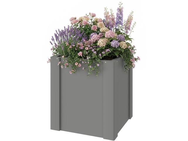 Click here for Aosom Raised Garden Bed Galvanized Planter Box Out... prices