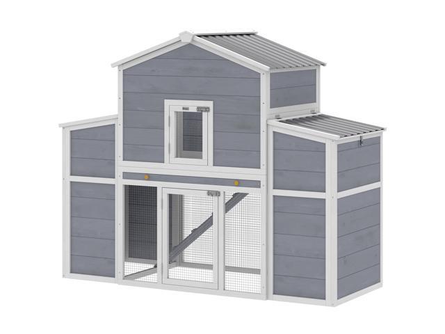 Click here for Aosom 66.5 Large Chicken Coop  Wooden Chicken Hous... prices