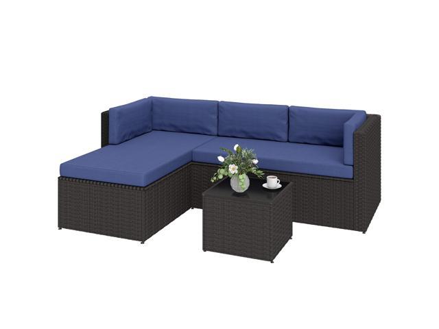 Click here for Aosom 3 Piece Patio Furniture Set  Wicker Outdoor... prices