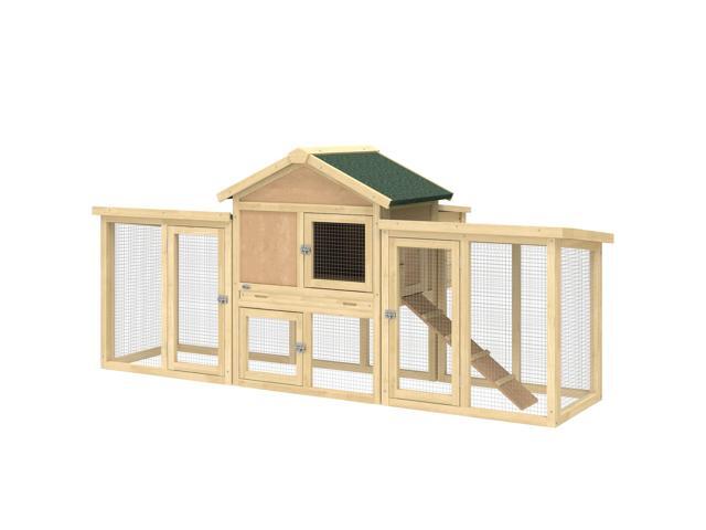 Click here for Aosom Wooden Chicken Coop ith Nesting Box  Double... prices