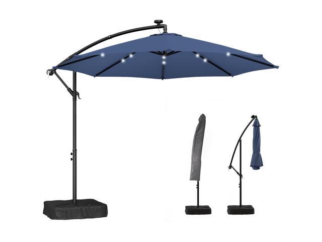 Click here for Aosom 10 ft Cantilever Patio Umbrella with Light... prices
