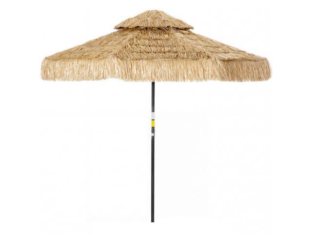 Click here for Aosom 8.5 FT Hula Thatched Tiki Patio Umbrella  2-... prices