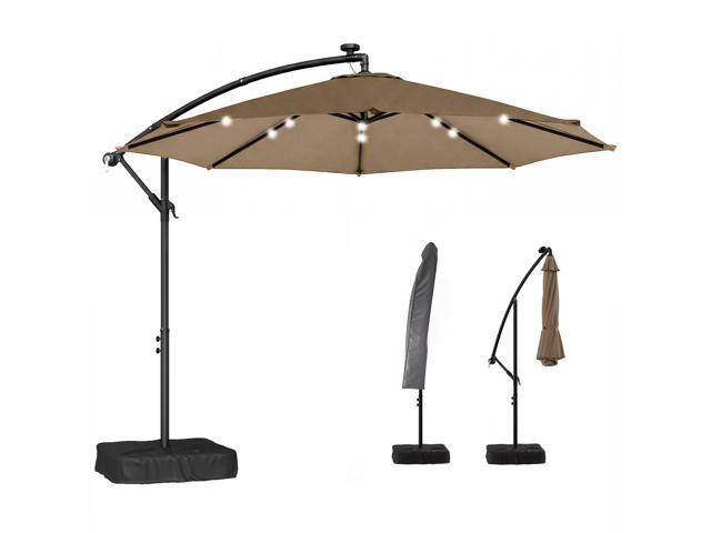 Click here for Aosom 10 ft Cantilever Patio Umbrella with Light... prices