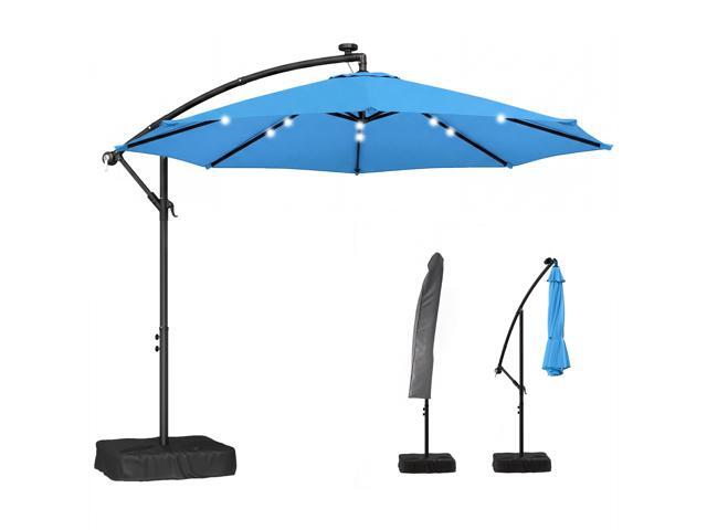 Click here for Aosom 10 ft Cantilever Patio Umbrella with Light... prices