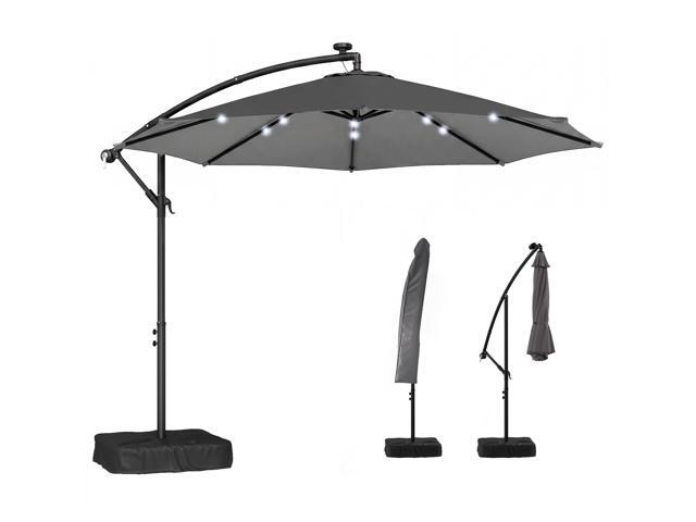 Click here for Aosom 10 ft Cantilever Patio Umbrella with Light... prices