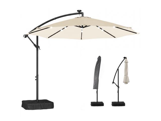 Click here for Aosom 10 ft Cantilever Patio Umbrella with Light... prices