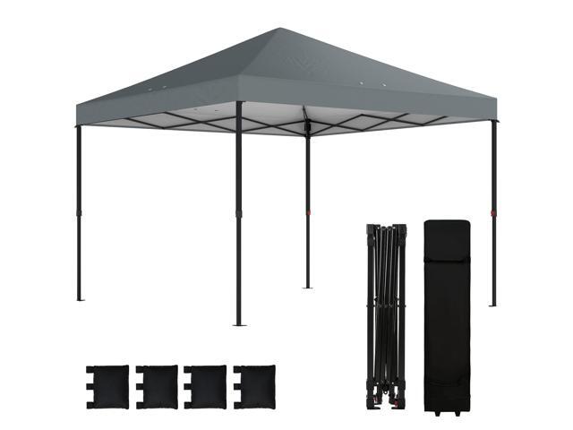 Click here for Aosom 10 x 10 ft Pop Up Canopy Tent with One Push... prices