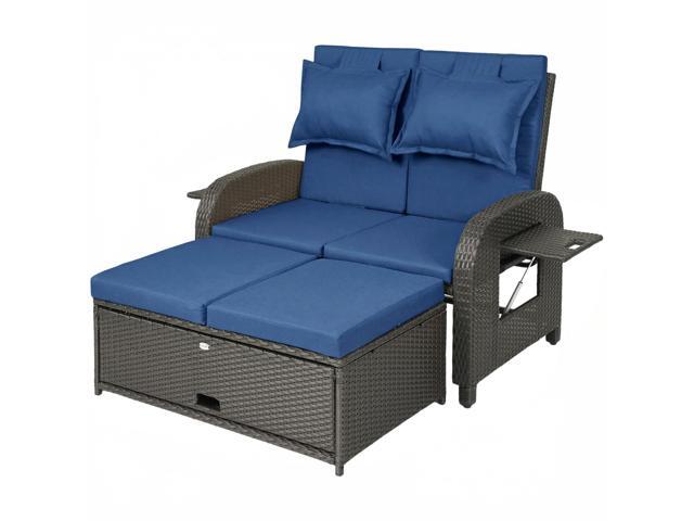 Click here for Aosom Patio Rattan Daybed  Wicker Outdoor Daybed w... prices