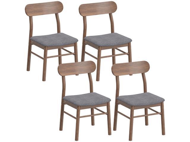 Click here for Aosom Set of 4 Dining Chairs  Upholstered Dining R... prices