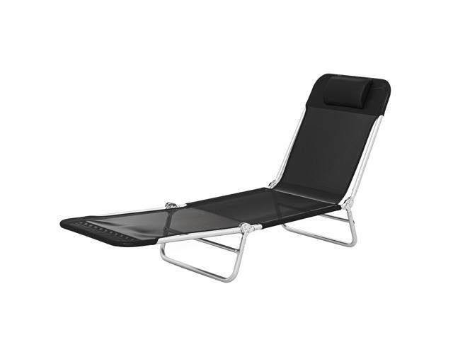 Click here for Aosom Folding Chaise Lounge Chair  Portable Tannin... prices
