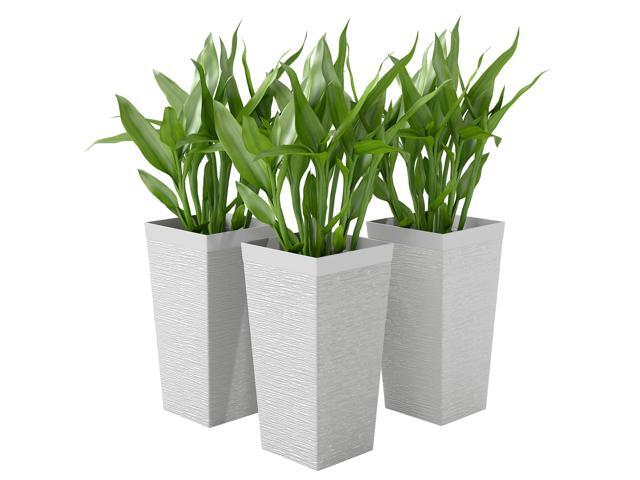 Click here for Aosom 22.8 Inch Set of 3 Outdoor Planters with Sto... prices