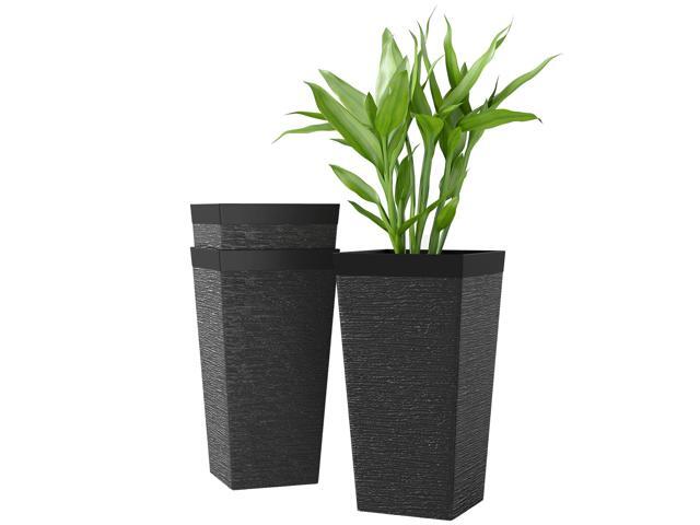 Click here for Aosom 22.8 Inch Set of 3 Outdoor Planters with Sto... prices