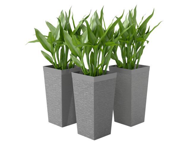 Click here for Aosom 22.8 Inch Set of 3 Outdoor Planters with Sto... prices