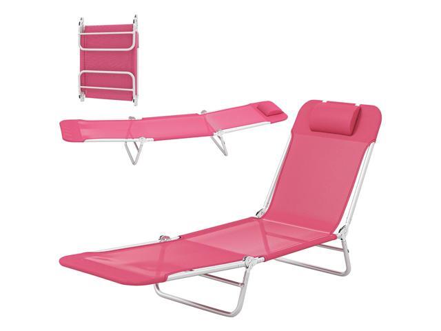 Click here for Aosom Folding Chaise Lounge Chair  Portable Tannin... prices