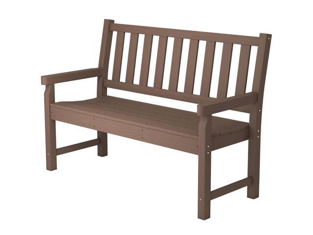 Click here for Aosom 2-Person Garden Bench  HDPE Outdoor Bench wi... prices