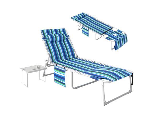 Click here for Aosom Tanning Chair with Face Hole and Side Table... prices