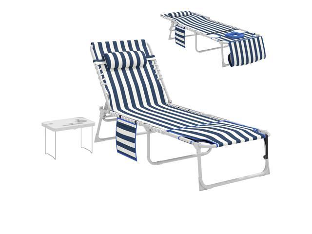 Click here for Aosom Tanning Chair with Face Hole and Side Table... prices