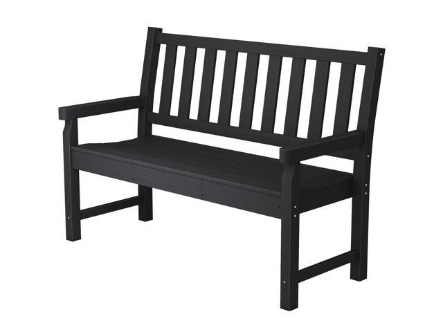 Click here for Aosom 2-Person Garden Bench  HDPE Outdoor Bench wi... prices