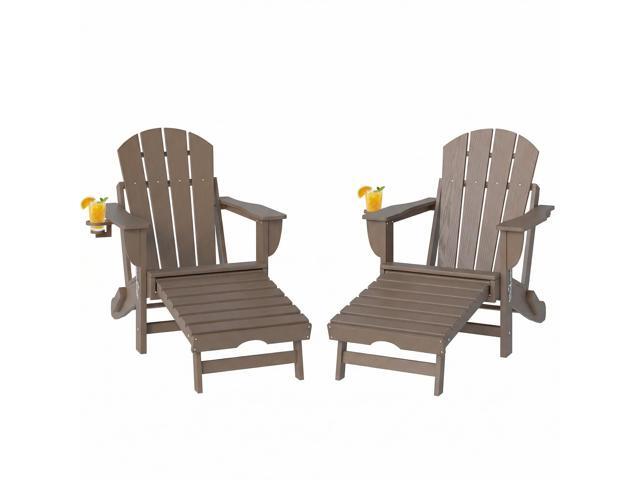 Click here for Aosom Folding Adirondack Chair Set of 2  HDPE Fire... prices