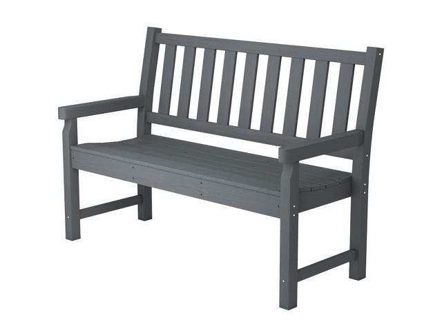Click here for Aosom 2-Person Garden Bench  HDPE Outdoor Bench wi... prices