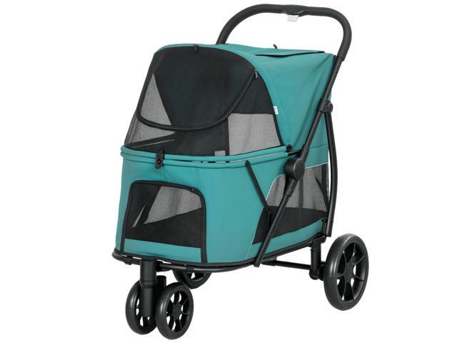 Click here for Aosom 3 Wheel Pet Stroller with Easy One-Click Qui... prices