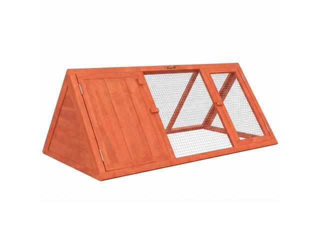 Click here for Aosom Rabbit Hutch  Wooden Guinea Pig Hutch with R... prices