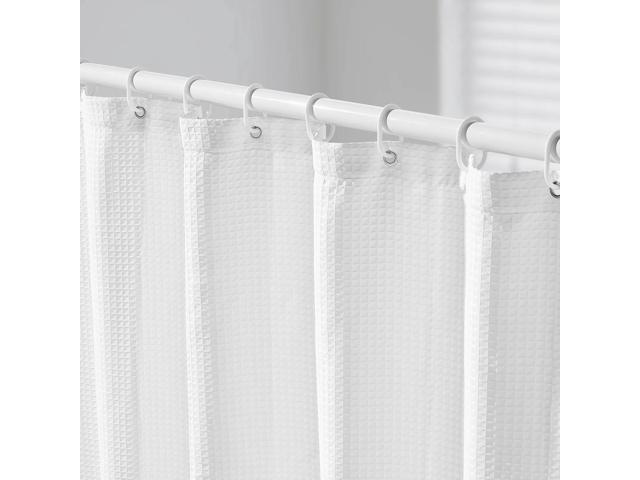 Click here for VEVOR White Fabric Shower Curtain Waffle Weave 240... prices