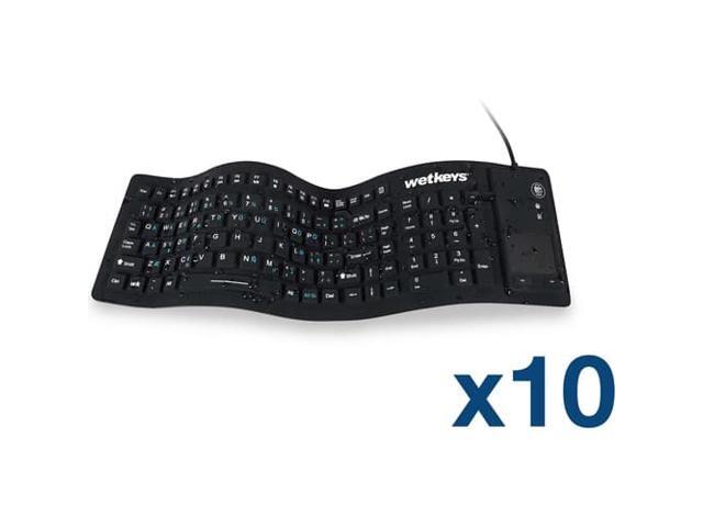 Click here for Case of (10) KBWKFC103STi-BK - WetKeys Flex Touch... prices