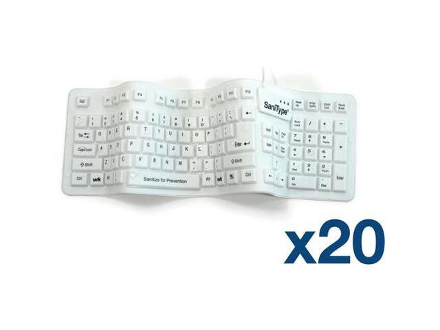 Click here for Case of (20) KBSTFC106-W - SaniType Soft-touch Com... prices