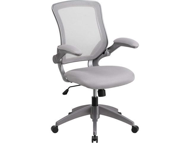 Click here for Flash Furniture Kale Mid-Back Gray Mesh Swivel Erg... prices