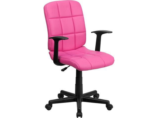 Click here for Flash Furniture Clayton Mid-Back Pink Quilted Viny... prices