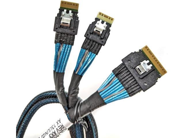 Click here for Areca SFF-8654 8i SlimSAS to x2 SlimSAS SFF-8654 4... prices