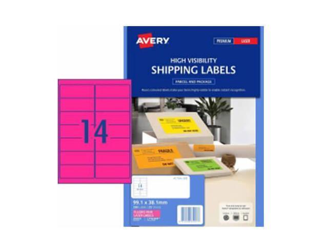 Click here for Avery High Visibility Shipping Label 25pk 14/sheet... prices