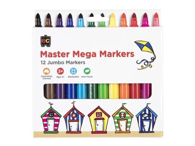 Click here for EC Master Mega Jumbo Washable Markers 5.8mm (12pk) prices