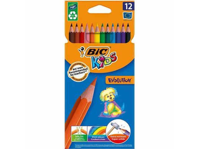 Click here for BiC Kids Evolution Coloured Pencils (12pk) - Stand... prices