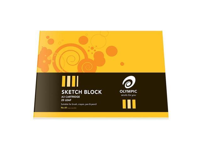 Click here for Olympic Sketch Block Cartridge 25 Leaves (A3) prices