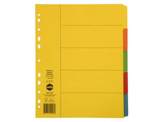 Click here for Marbig Manilla Bright Extra Wide Dividers (A4) - 5... prices