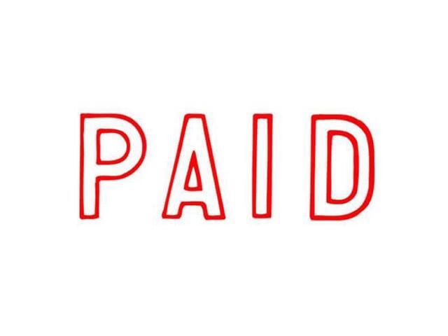 Click here for X-Stamper Self Inking Message Stamp - Paid Red prices