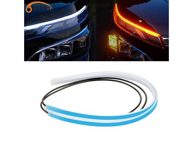 Click here for 2pcs 60CM Slim Amber Sequential LED DRL Light Turn... prices