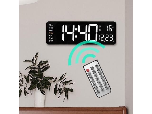 Click here for Large LED Digital Wall Clock Temperature Date Day... prices