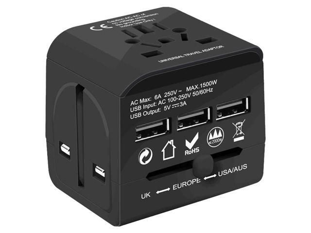 UPC 810047167464 - Charger Universal Adapter Multi Outlet Port 3 USB ...