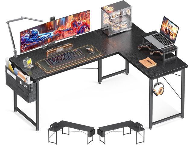 Click here for Casaottima L Shaped Computer Desk with Storage Bag... prices