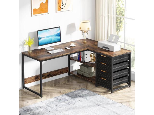 Click here for Tribesigns L Shaped Computer Desk with Storage Dra... prices
